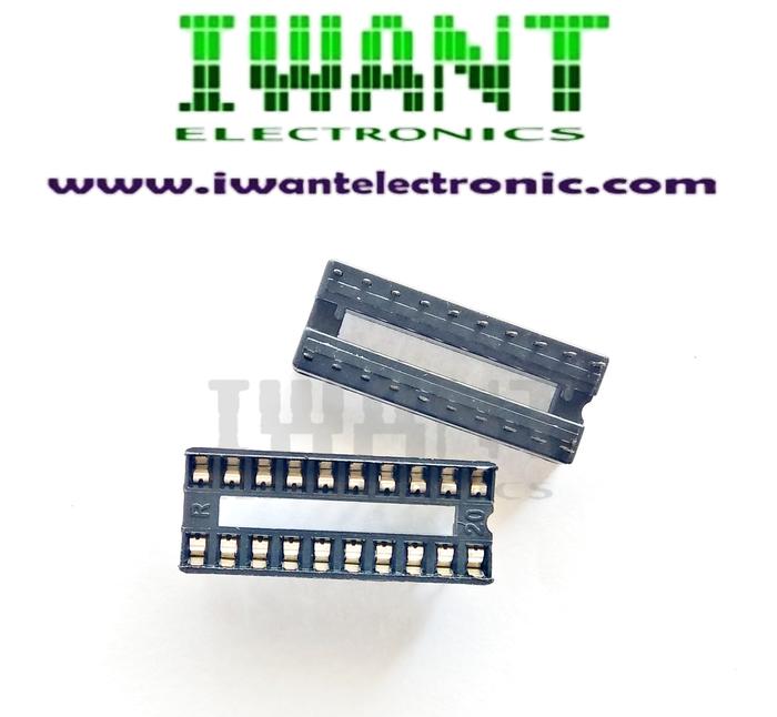 Jual SOKET 20P 20 PIN SOCKET IC 20P 2X10 SOKET IC 20PIN - Kota Bandung ...