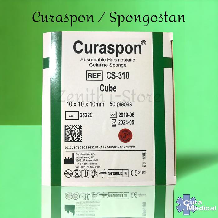 Jual Curaspon Dental Sterile|Hemosponge|Haemostatic Sponge|Spongostan ...