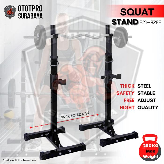 Promo Squat Rack BM-A285 Bodymaster | Rak Tiang Squad | Fitness | Gym ...