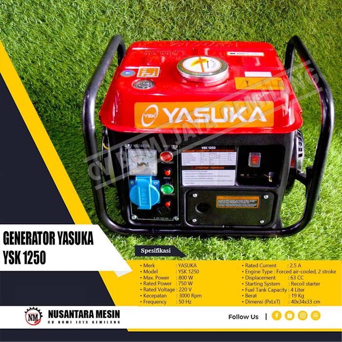 Jual MESIN GENSET / GENERATOR YASUKA YSK 1250 - Kota Surabaya ...