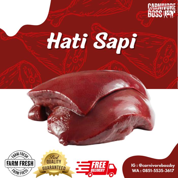 Jual HATI SAPI FRESH 500 GRAM / HATI SAPI SEGAR / CARNIVORE BOSS - Kota ...