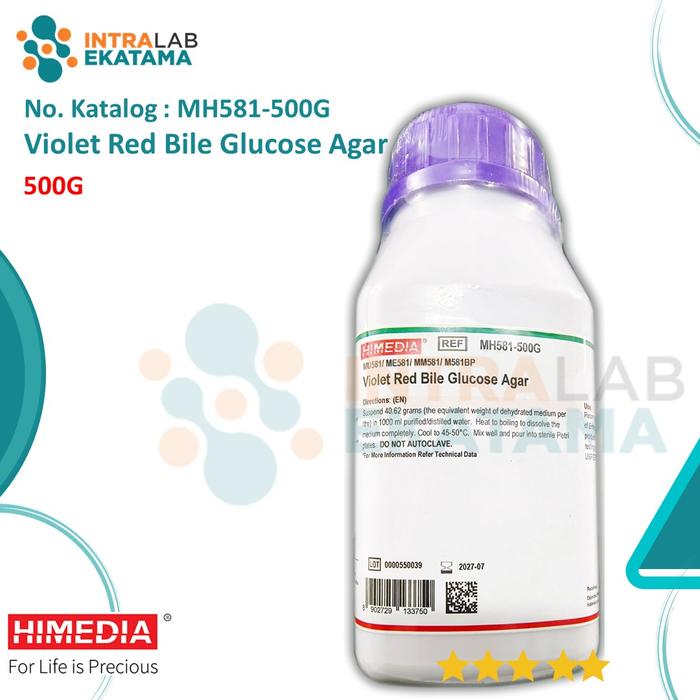 Jual Violet Red Bile Glucose Agar, 500G, (MH581-500G) - Kota Bogor ...