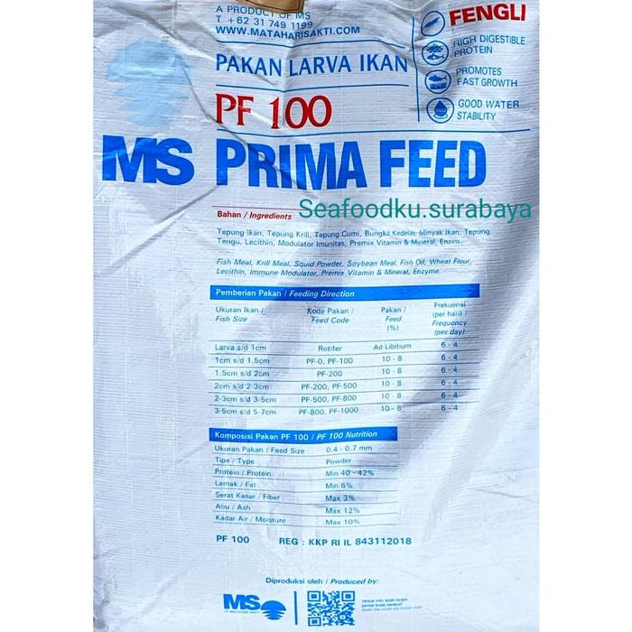 Jual PAKAN IKAN PRIMA FEED MS PF 1000 800 500 200 100 0 128 SAK FENGLI ...