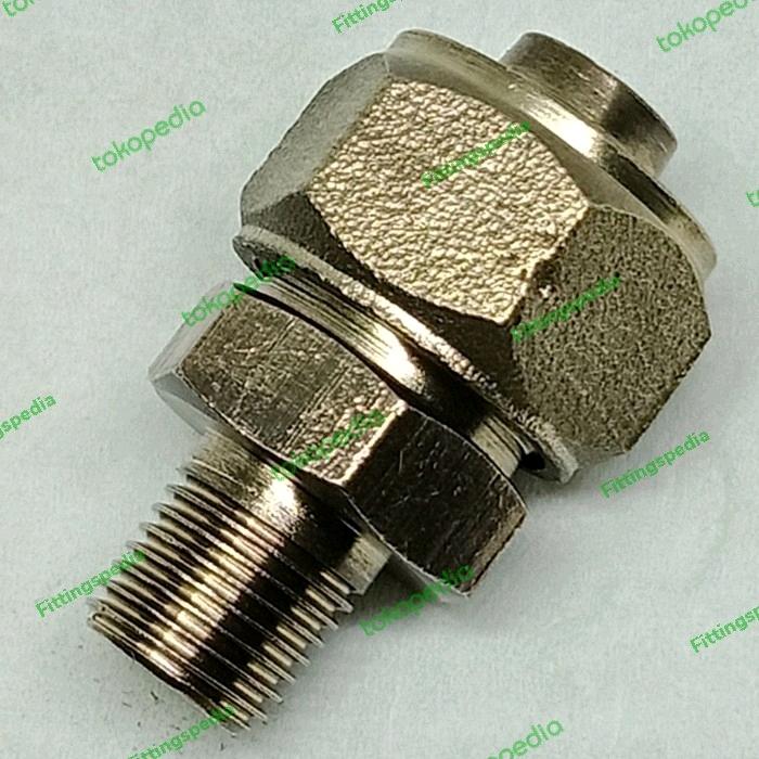 Jual Fitting Male Connector Straight 16mm OD X 1/4"Bsp Brass model ...