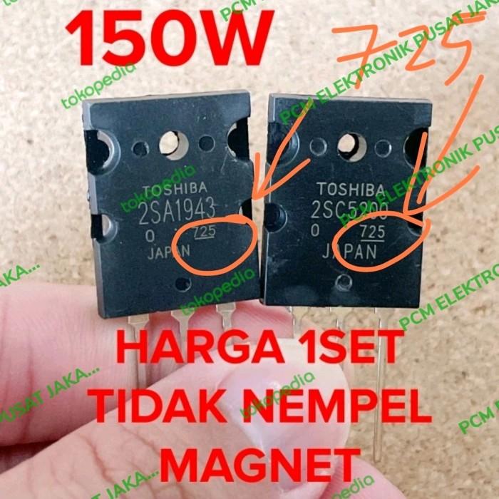 Jual transistor tr final toshiba 2sa1943 2sc5200 loot number 725 - Jakarta Barat - PCM ...