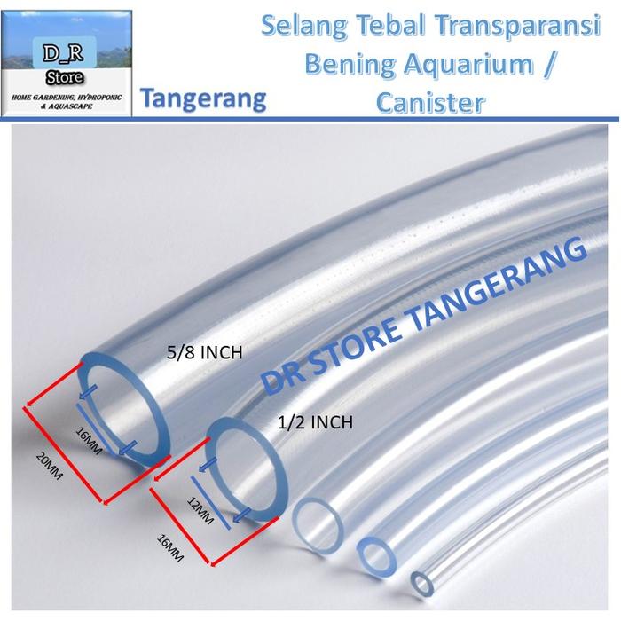 Promo Selang Bening Tebal Aquarium / Canister DR TGR - 5/8 inch - Kota ...