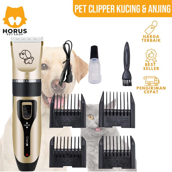 Jual HORUS Alat Mesin Cukur Bulu Hewan Pet Clipper Grooming Anjing ...