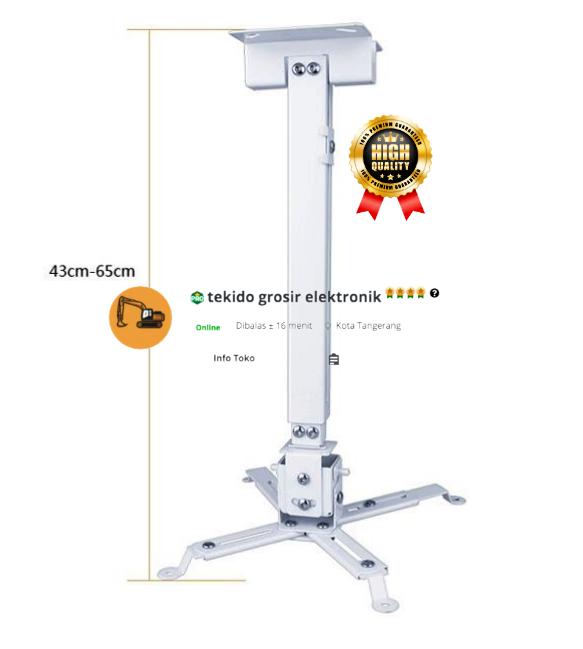 Jual Bracket Projektor Braket Proyektor Tiang Gantung Ceiling Mount ...