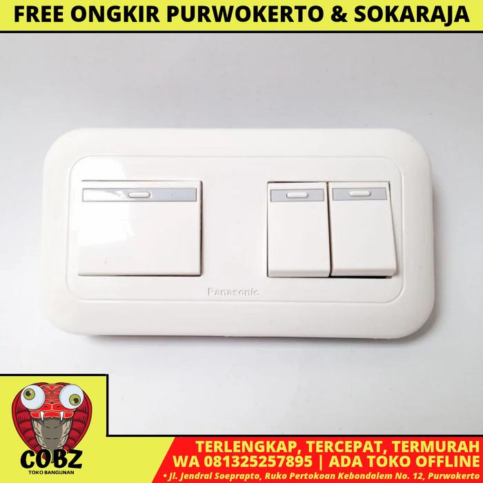 Jual PANASONIC Saklar Triple 3 Gang Tanam IB Inbow Putih - Kab ...