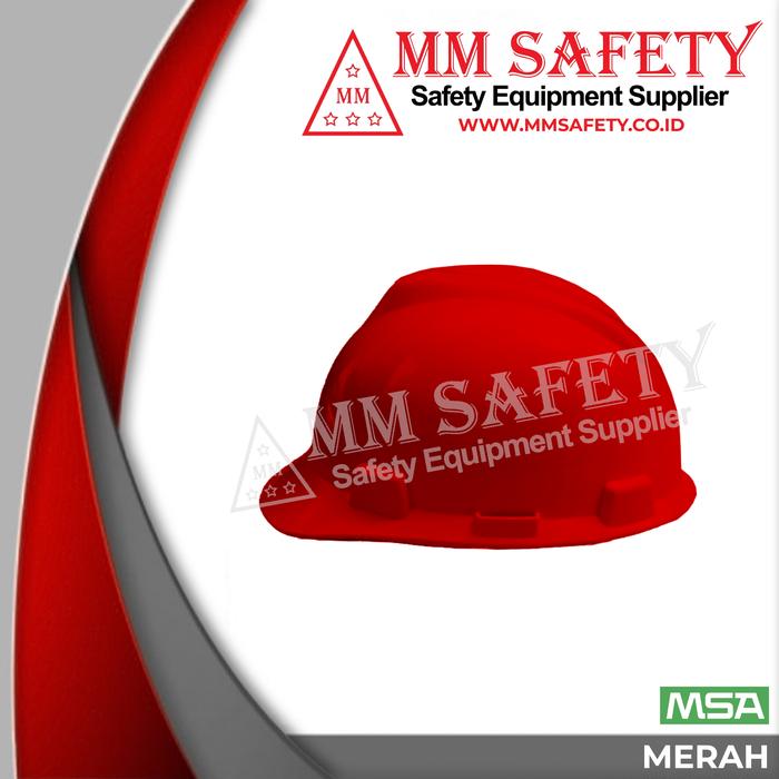 Jual Helm Proyek Kerja Safety MSA V-Gard - Merah - Jakarta Barat - MM ...