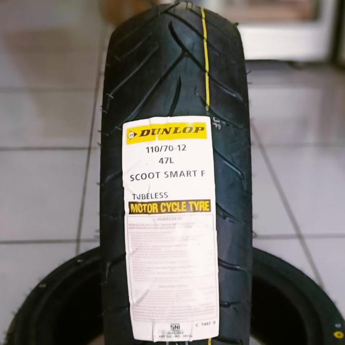 Jual Ban motor 110/70-12 Scoot Smart Front Dunlop tubeles vespa - Kota ...