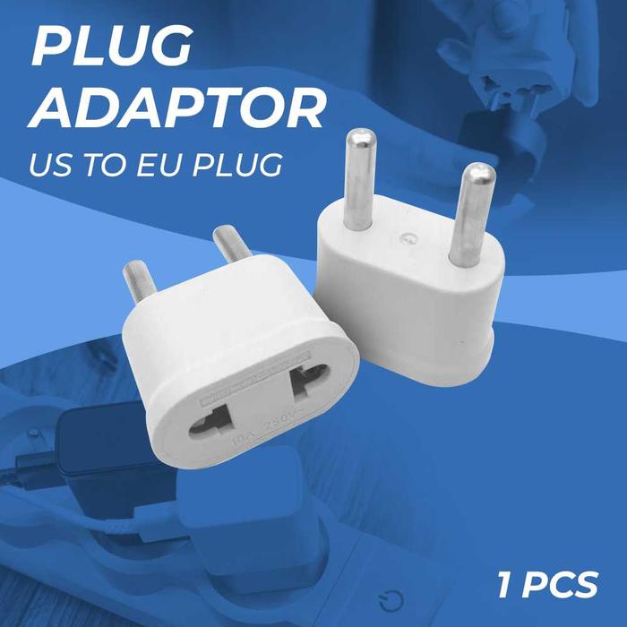 Promo Adaptor Colokan Gepeng Pipih ke Bulat Indo Sambungan Steker US to ...