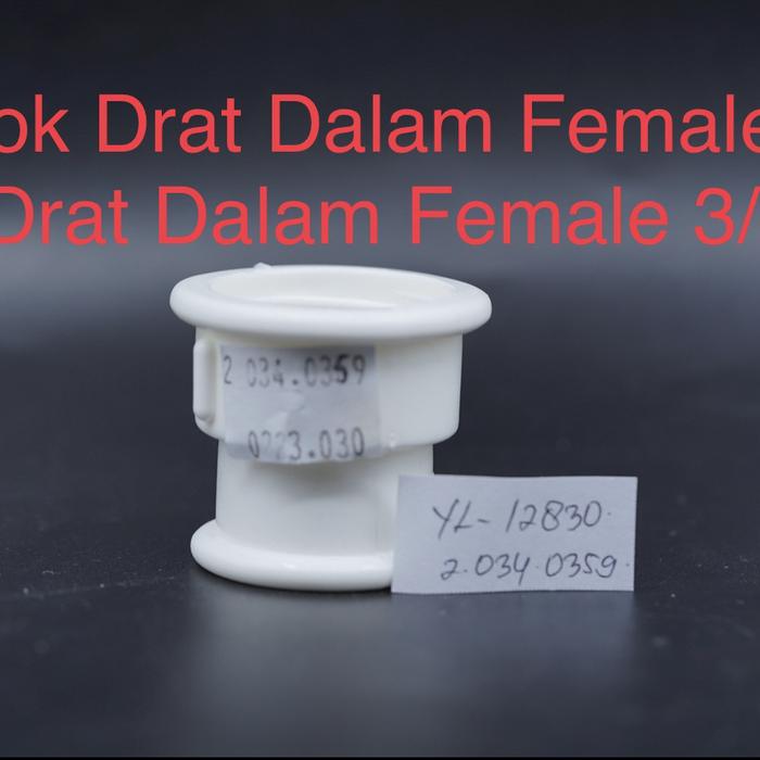 Jual PVC Reducer Sok 1 inch Drat Dalam X 3/4 inch Drat Dalam 32mm ...