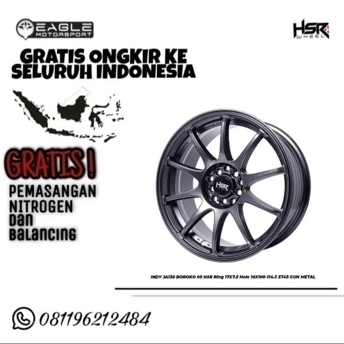 Jual VELG MOBIL RING 17 HSR INDY COCOK BUAT VELOZ SIENTA HRV INNOVA DLL ...