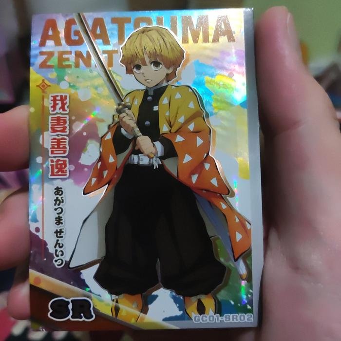 Jual zenitsu demon slayer sr gc01 anime card tcg - Kota Tangerang ...