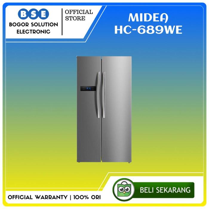 Promo Kulkas Side by Side Midea HC-689WE 600L Inverter Midea HC689WE ...