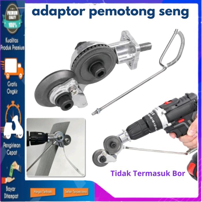 Promo Alat Pemotng Besi Plat seng Mata Bor potong besi timah pemotong ...