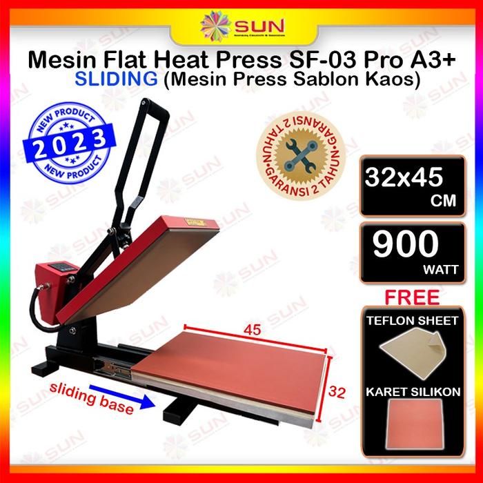 Promo Mesin Press Sablon Kaos SUN Sliding 38x38 SUPER HIGH PRESSURE SF ...