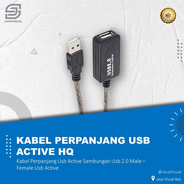 Jual Kabel Perpanjang Usb Active 10M Sambungan Usb 2.0 Male Female Active - Kota Denpasar ...