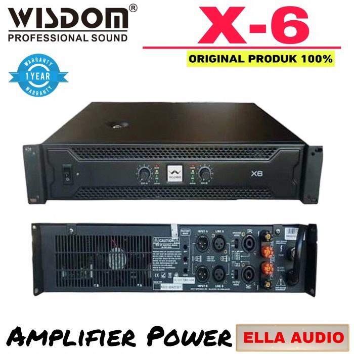 Jual Power Amplifier Wisdom X6 power ampli x6 wisdom Original - Jakarta Pusat - ELLA AUDIO ...