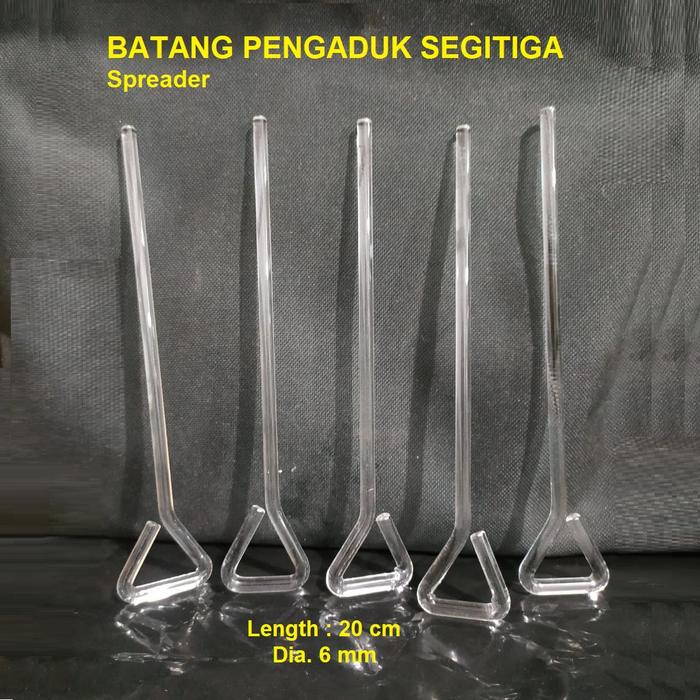 Jual BATANG PENGADUK SEGITIGA DAN BENTUK L BAHAN GELAS PADAT - Segitiga ...