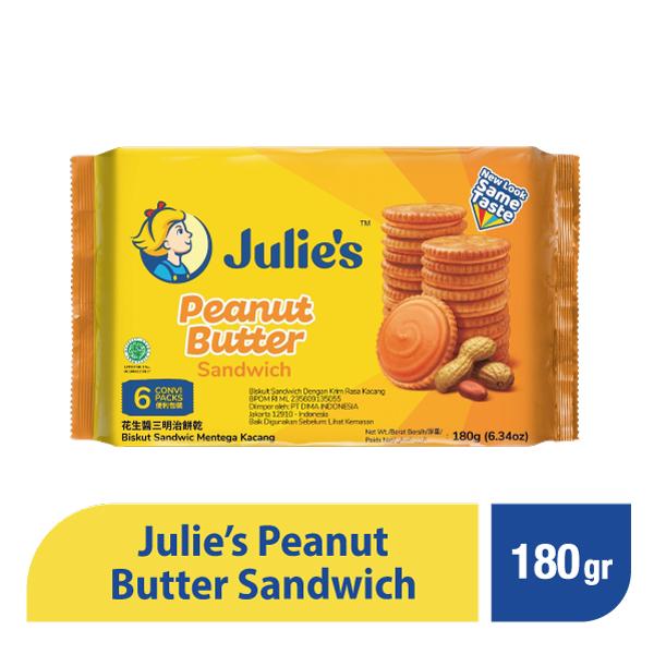Jual Julie's Peanut Butter Sandwich 180g - Jakarta Barat - DIMA Official Store | Tokopedia