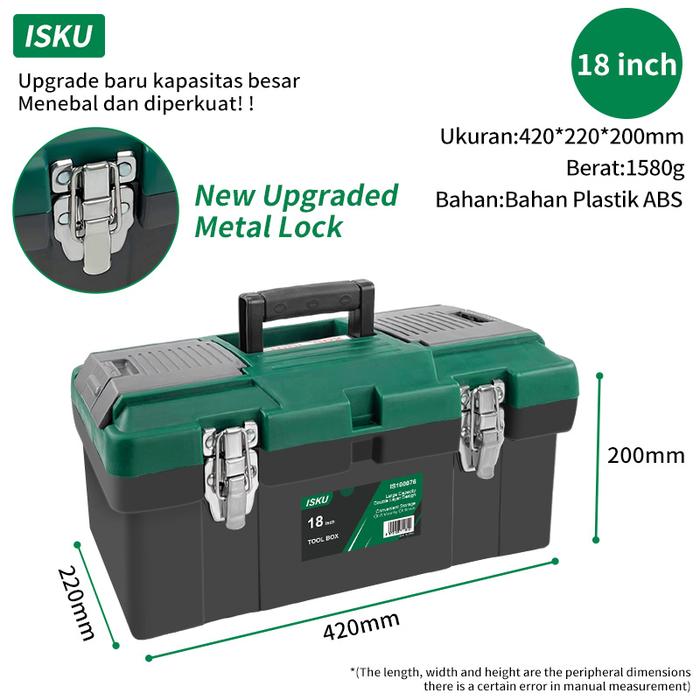 Jual ISKU Tool Box Ukuran Kotak15-20'' Toolbox Material Stainless Steel ...