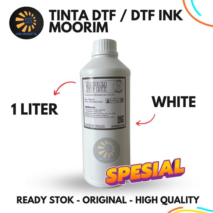 Jual Tinta DTF Moorim ukuran 1 Liter warna PUTIH / WHITE - Jakarta ...