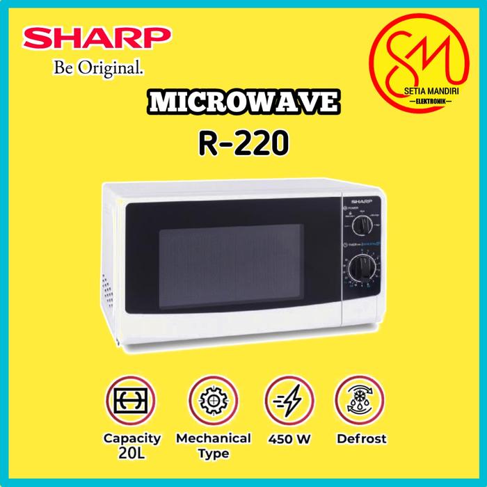Promo Microwave Sharp R 220 Sharp Microwave Oven Low Watt 20 L R220 ...