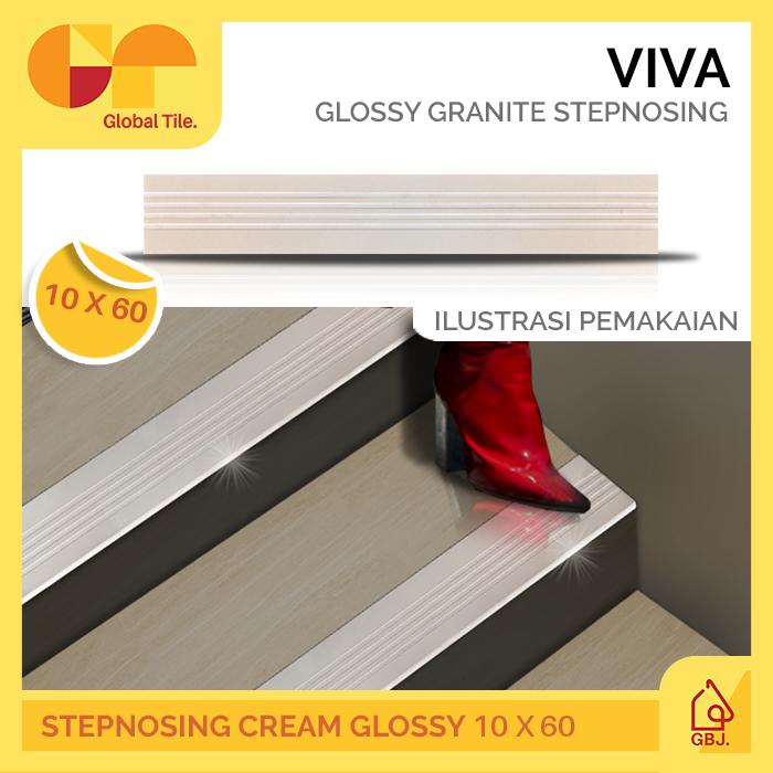 Jual STEPNOSING TANGGA 10 X 60 GRANIT CREAM MOTIF GARIS / LIS TANGGA ...