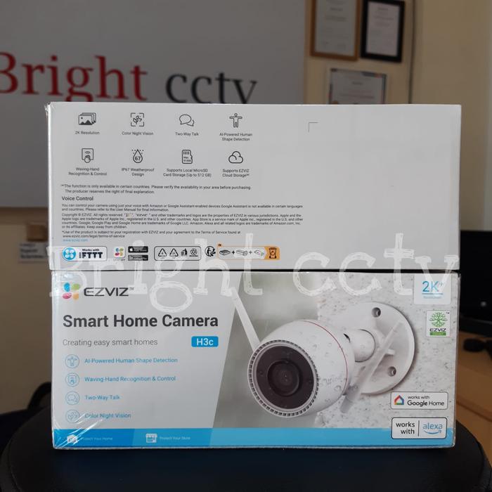 Promo EZVIZ H3C 4MP Outdoor Smart Home Wi-Fi IP Camera Outdoor CCTV ...