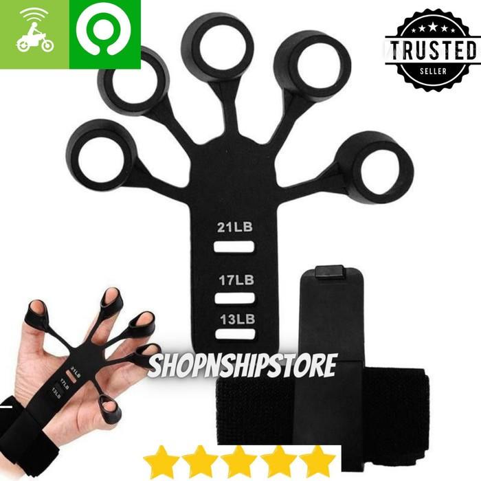Jual Silicone Grip Device Finger Exercise Hand Grip Trainer Training ...