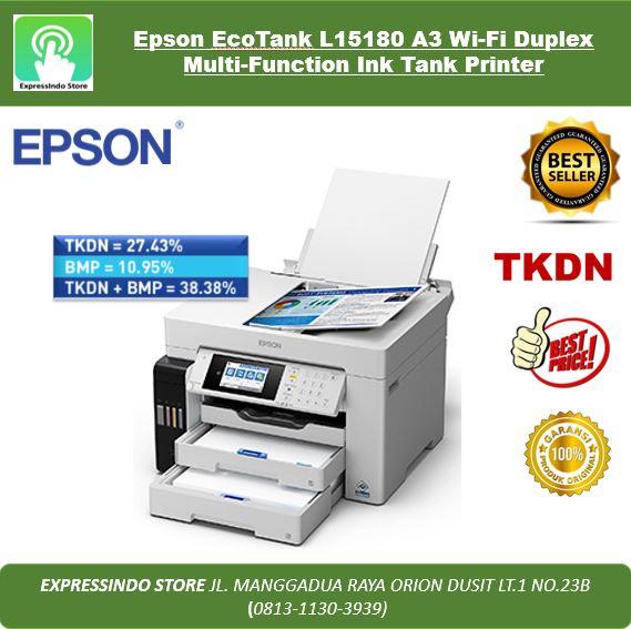 Jual Epson EcoTank L15180 A3 Wi-FiDuplex MultiFunction InkTank Printer ...