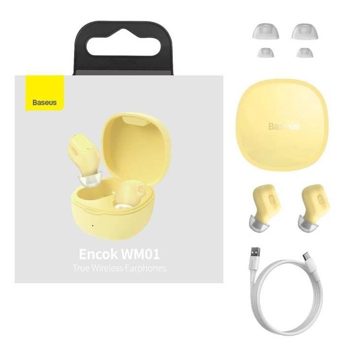 Promo BASEUS TWS ENCOK WM01 TRUE WIRELESS BLUETOOTH EARPHONE EARBUDS ...