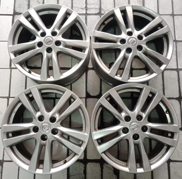 Jual velg Ring 18 Original Nissan Elgrand by Enkei Japan Xtrail Juke ...