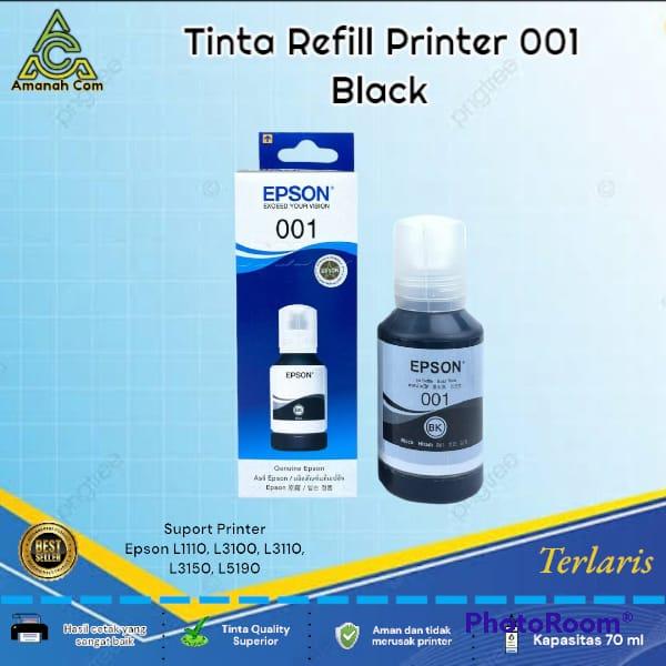 Jual TINTA REFFIL PRINTER 001 PREMIUM VARIAN WARNA - Hitam - Jakarta ...