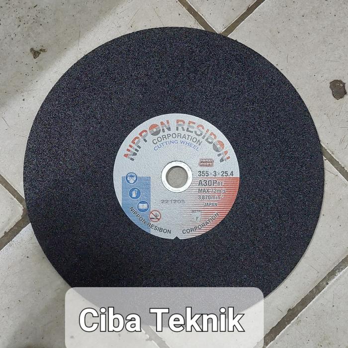 Promo Batu gerinda potong resibon 14 inc 355×3×25,4 Nippon Resibon ...