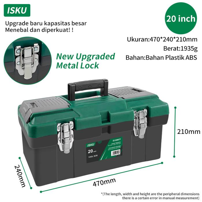 Jual ISKU Tool Box Ukuran Kotak15-20'' Toolbox Material Stainless Steel ...