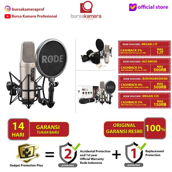 Jual Rode Nt2-a / Nt2a / Nt2 A Microphone Studio Solution Package ...