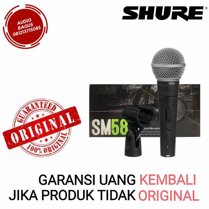 Jual SHURE SM58 / Mic SM 58 / SM58LC Mic Vocal Dynamic ORIGINAL ...