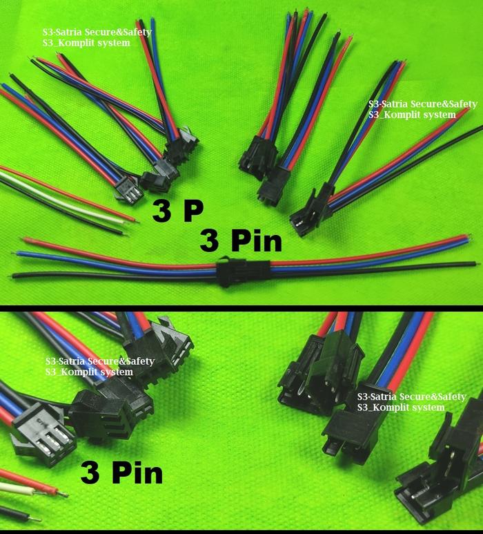 Jual sambungan Kabel 3 Pin jalur DC sm3 Konektor sambung SM 3p Jst 3pin - Jakarta Timur - S3 ...