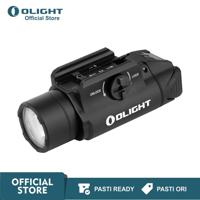 Promo Olight PL-3 Valkyrie Black Flashlight Senter Weaponlight LED ...