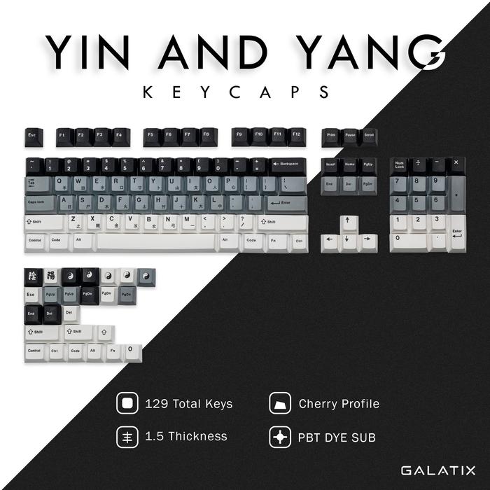 Promo Keycaps Cherry Profile PBT For Mechanical Keyboard - Yin&Yang ...