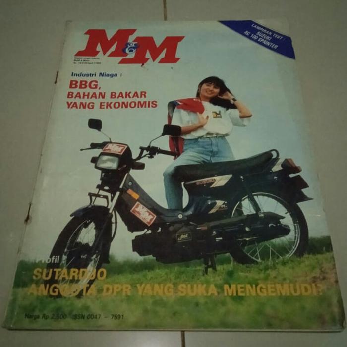 Jual Majalah Mm Mobil Motor Thn 89 Suzuki Rc Sprinter Jet Cooled ...