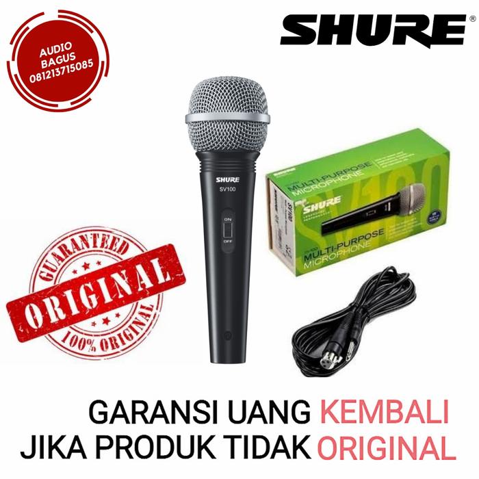 Jual Microphone SHURE SV100 / Mic Vocal SV 100 / Mik kabel ORIGINAL - Jakarta Barat - Audio ...