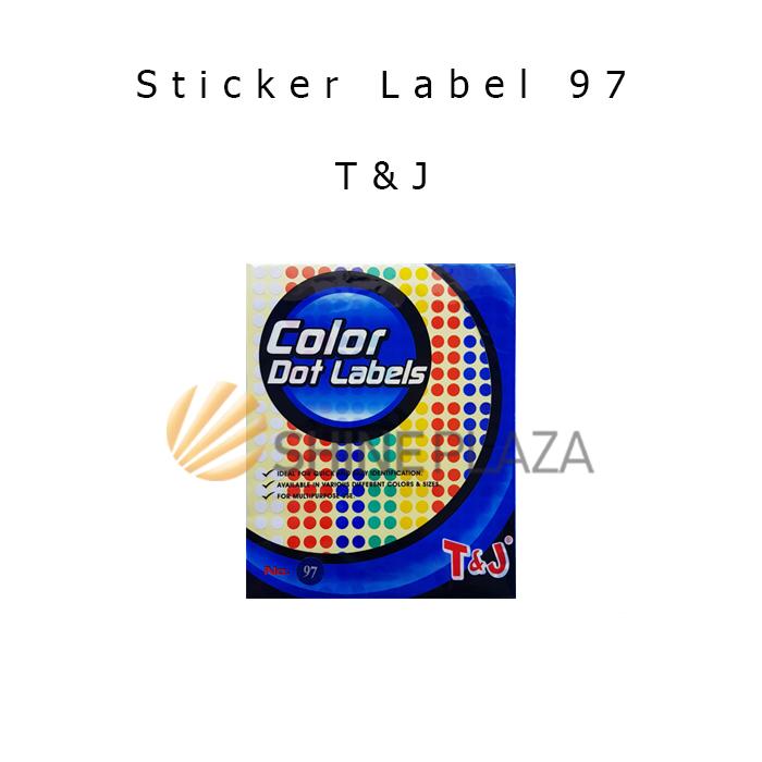 Jual Kertas Stiker Label T&J 97 Warna - Color Label Sticker Dot Tom ...