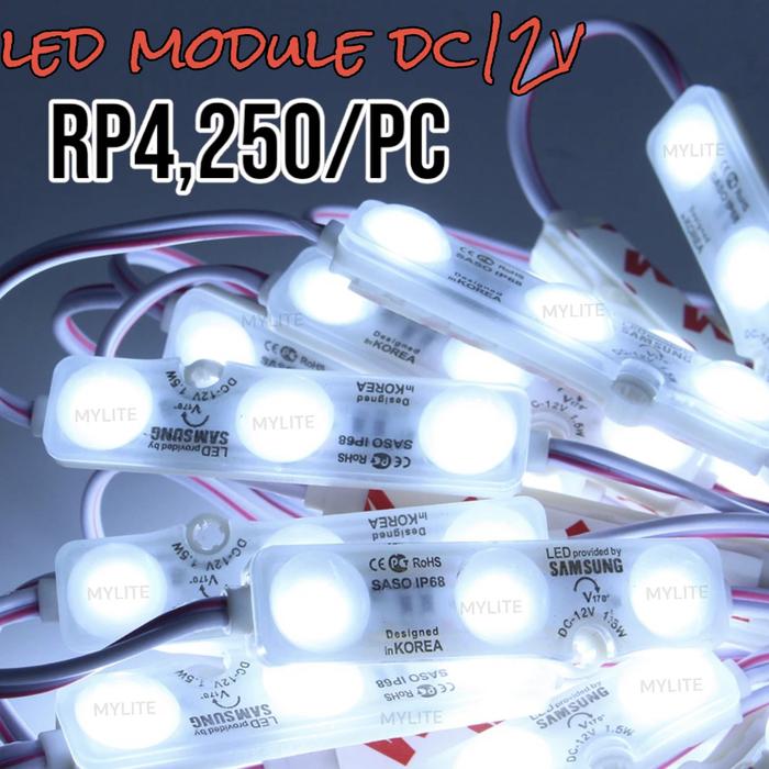 Jual Modul Led Samsung 5730 SMD DC 12V 3 Mata 12 V Module - Kota Denpasar - MyLite | Tokopedia