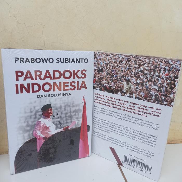 Jual original paradoks Indonesia dan solusinya Prabowo Subianto ...