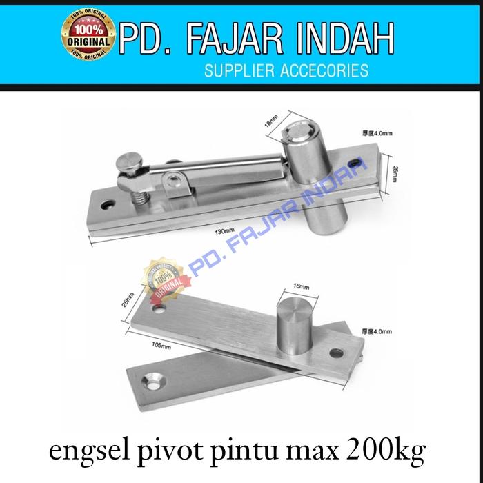 Jual engsel pintu pivot 200kg sus 304 engsel putar pintu kayu pivot ...