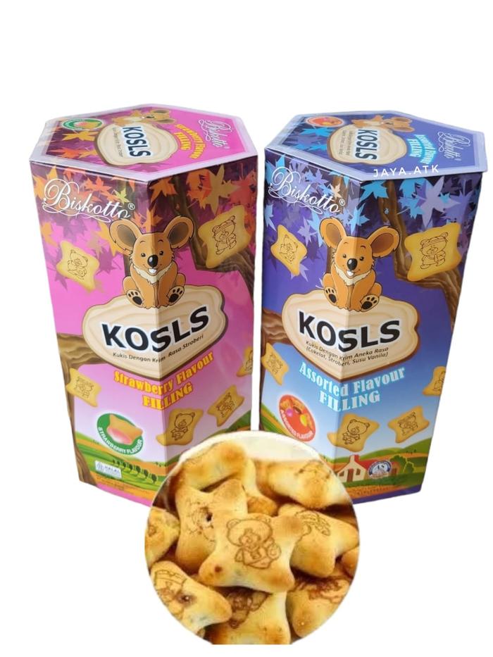 Jual BISKUIT KUKIS ISI KRIM KOSLS BEAR HELOPANDA 200 GRAM BISKOTTO ...